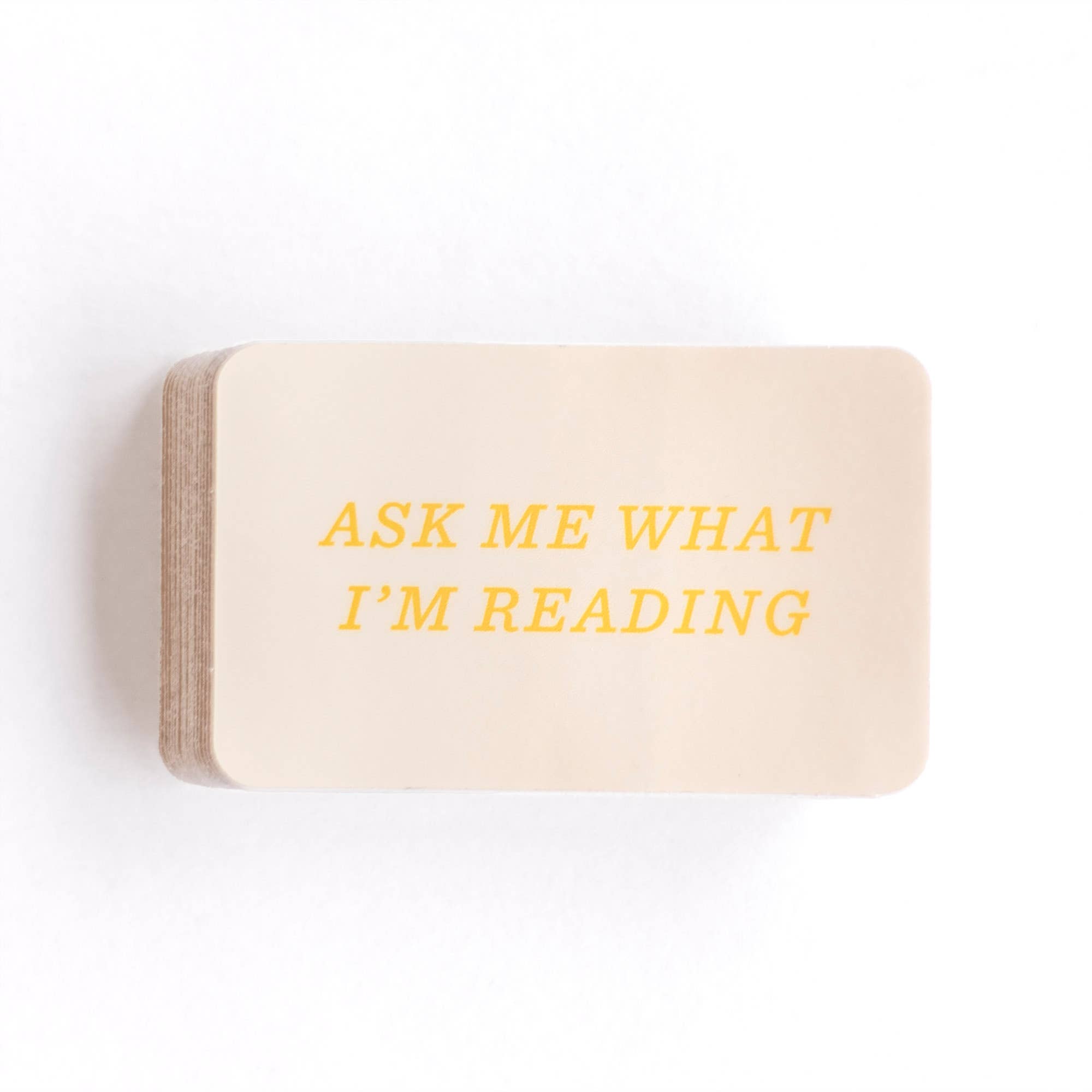 Ask Me What I'm Reading Sticker – The Bookshelf