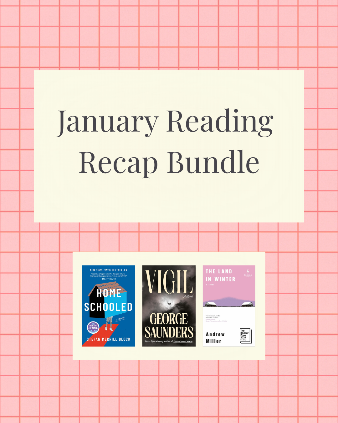 January 2026 Reading Recap Bundle – The Bookshelf